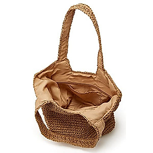 Straw Tote Bag Purses for Women Straw Beach Bag Women Summer Handwoven Tote Bags Shoulder Handbags