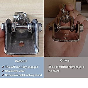 Velomill Hammock Hanging Kit, 1000 lb Capacity Heavy Duty 360° Rotate Swing Ultra Durable Hooks for Swing, Chair, Multiple Indoor Outdoor Gym