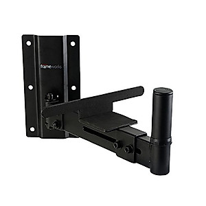 Gator Frameworks Adjustable Studio Speaker Wall Mount; Fits Both 38mm and 35mm Speaker Mounts (GFW-SPK-WM100)