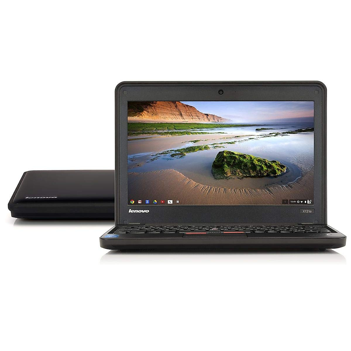 Lenovo ThinkPad X131e Chromebook Laptop Computer, 11.6" LED Display, Intel Dual-Core Processor, 4GB RAM, 16GB Solid State Drive, 8GB USB Flash Drive, Chrome OS, WiFi (Renewed)