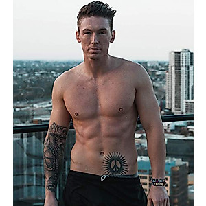 ORAZIO 35 Pcs Mens Braided Leather Bracelets Set for Women Cool Boho Ethnic Tribal Wooden Bead Cuff Wrap Bracelet Handmade Wrist Adjustable