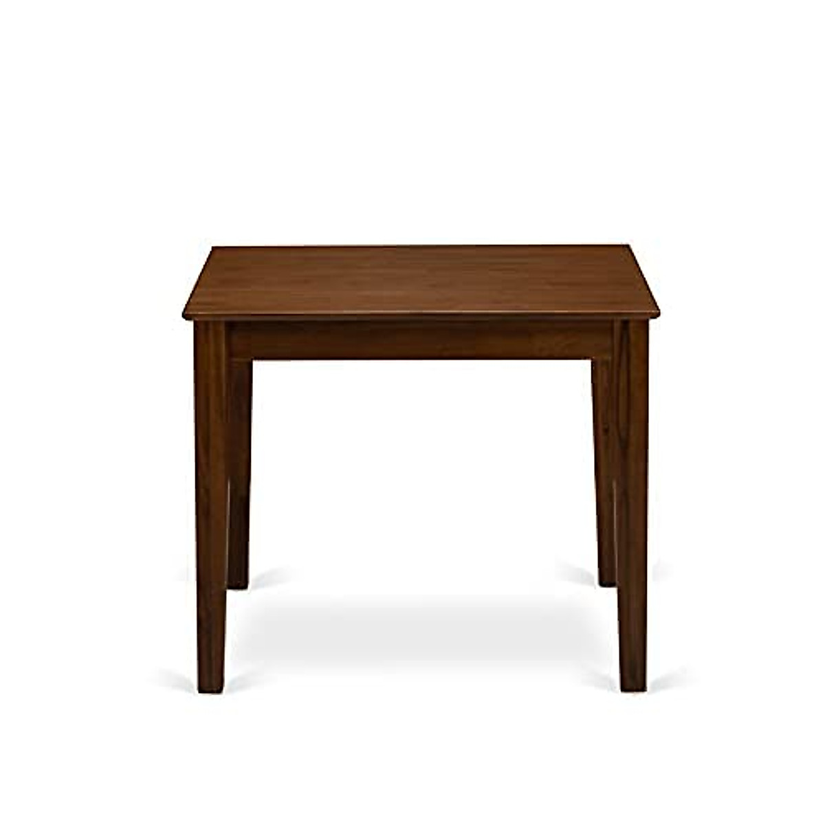 East West Furniture Modern OxT-AWA-T Mid Century Dining Table with Antique Square Tabletop and-Walnut Finish, 36 x 30