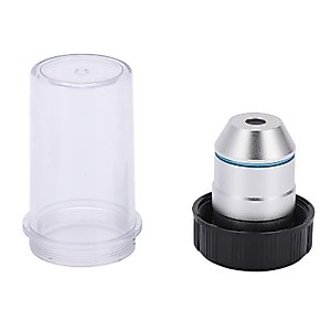 Hilitand Microscope Objective Lens,1X Biological Microscope Objective Lens, 195 Achromatic Objective Optical Glass Lens, Universal 20.2mm RMS Thread