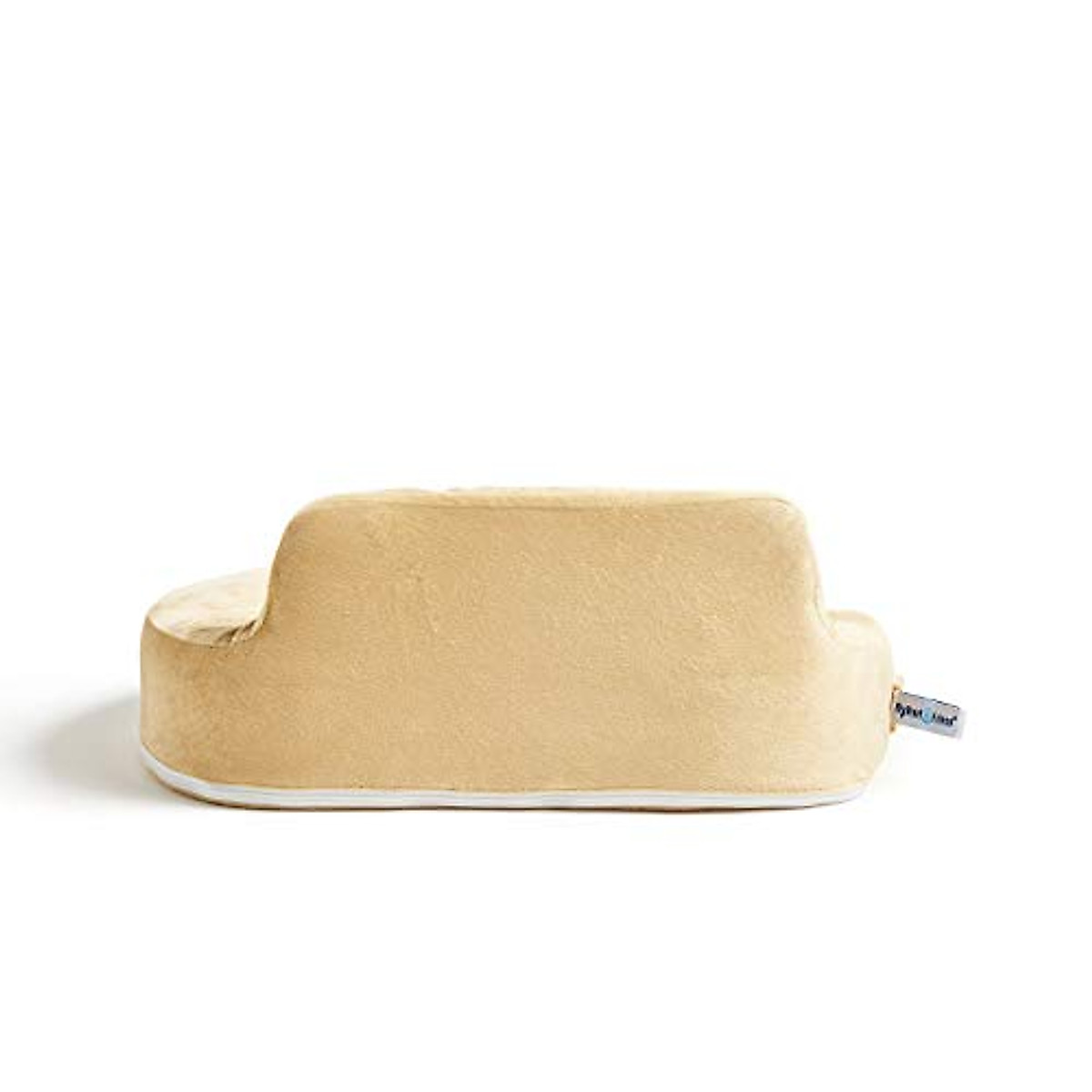 My Brest Friend Super Deluxe Nursing Pillow for Breastfeeding and Bottlefeeding with Lumbar Support, Convenient Pocket and Removable Slipcover, Gold