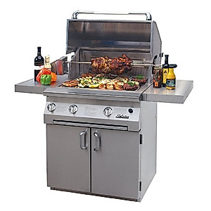 Solaire 30-Inch Infrared Propane Cart Grill with Rotisserie Kit, Stainless Steel