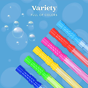 JOYIN 36 Pack 14.6’’ Big Bubble Wands Bulk, Bubble Blower for Kids, Bubble Blaster Party Favors, Easter, Birthday, Summer Outdoor & Indoor Activity