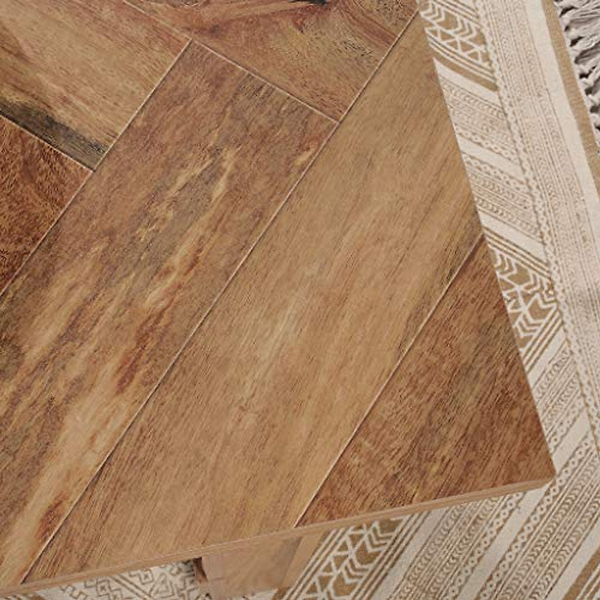 Sauder Boone Mountain Counter-Height Kitchen Dinette Table, L: 55.12" x W: 25.59" x H: 35.39", Sindoori Mango Finish