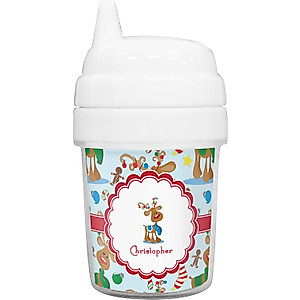 Personalized Reindeer Baby Sippy Cup