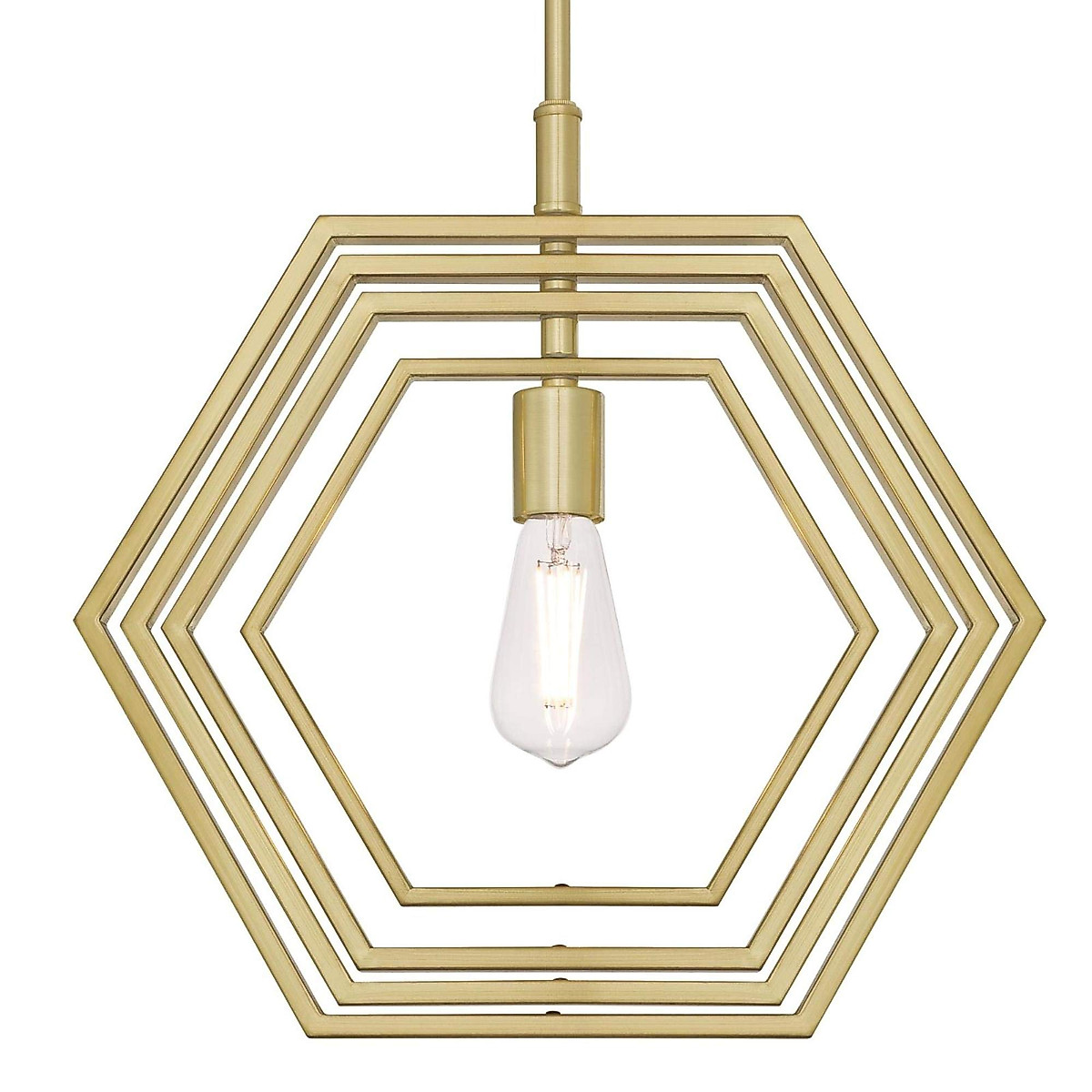 Westinghouse Lighting 6369700, Champagne Brass Finish Holly One-Light Indoor Pendant, one Size