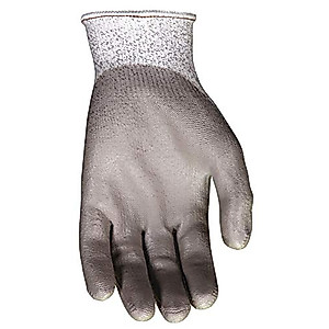 MCR Safety Memphis Dyneema Polyurethane Gloves, X-Large, White/gray, Pair