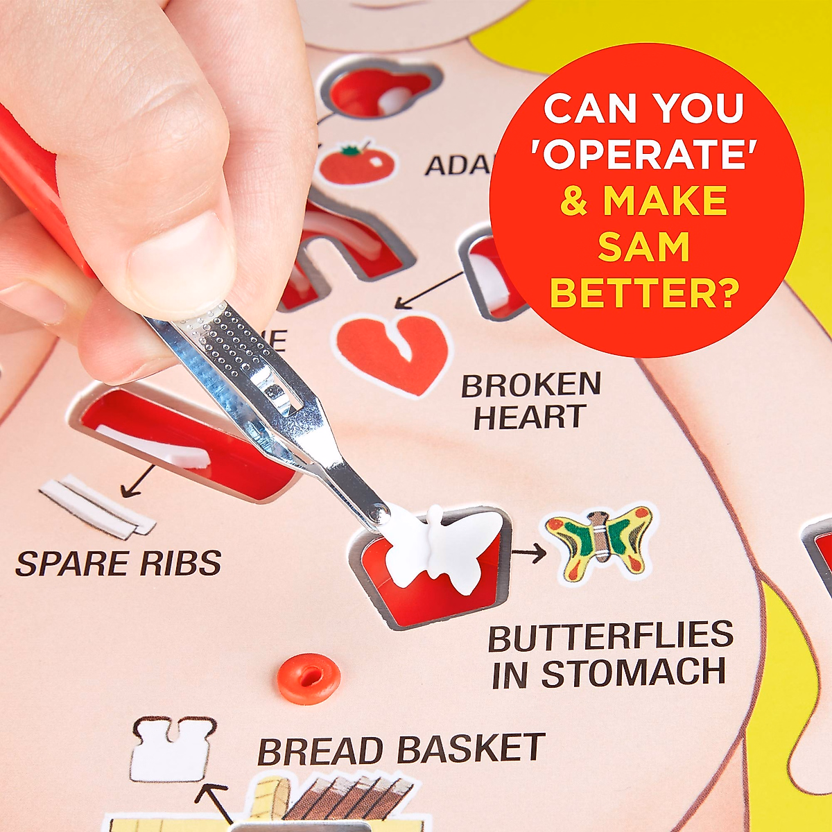 Operation Electronic Board Game, Family Games for Kids Ages 6+, Kids Board Games for 1+ Players, Funny Games for Kids, Kids Gifts (Amazon Exclusive)