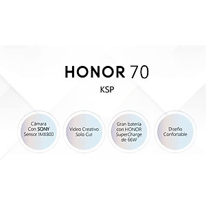 Honor 70 Dual-SIM 256GB ROM + 8GB RAM Factory Unlocked GSM 5G Smartphone | FNE-NX9 | International Version (Emerald Green)