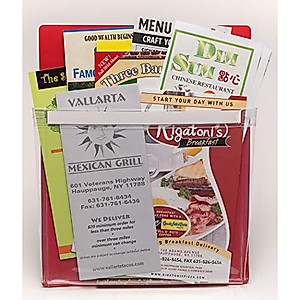 Charles Leonard Magnetic Pockets 26400, Holds up to 2.5 Pounds, 4-Pack, Assorted Colors, 4 Pack