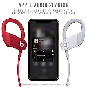 Beats by Dre Powerbeats High-Performance Wireless Earphones - Red - MWNX2LL/A (Renewed)