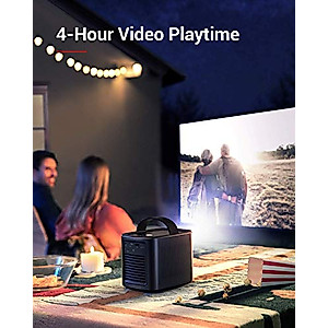 Nebula, by Anker, Mars II 300 ANSI Lumen Home Theater Portable Projector with 720p 30 to 150 Inch DLP Picture, Outdoor Projector, 10W Speakers, Android 7.1, 1-Second Autofocus (Renewed)