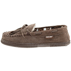 MUK LUKS Men's Paul Slipper, Chocolate, 11