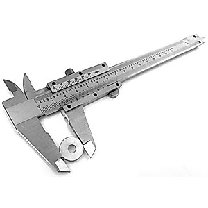 Professional Quality Stainless Steel Vernier Caliper. Non-Digital Vernier Caliper. High Quality Measuring Device for Inside, Outside, Depth and Step Measurements.