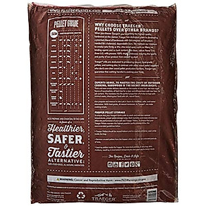 Traeger Grills PEL331 Signature Blend 100% All-Natural Hardwood Pellets (20 lb. Bag) & Grills PEL318 Apple 100% All-Natural Hardwood Pellets - Grill, Smoke, Bake, Roast, Braise, and BBQ (20 lb. Bag)