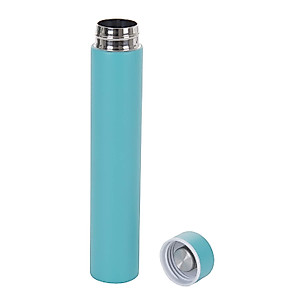 Funnuf Slim Stainless Steel Insulated Thermos Water Bottle 9.56 oz, Blue