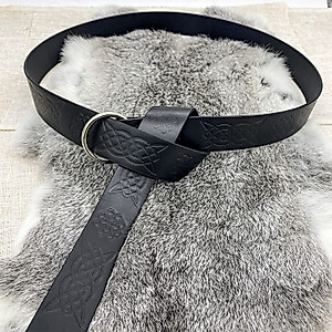 JAOYU Medieval Belts for Men Viking Belt Renaissance Belts for Women Leather Knight Belt Cosplay Costume Accessories
