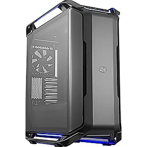 Cooler Master Cosmos C700P Black E-ATX Full-Tower, Curved Tempered Glass Panel, Flexible Interior Layout, Diverse Liquid Cooling Layout, Type-C, Customizable ARGB (MCC-C700P-KG5N-S00)