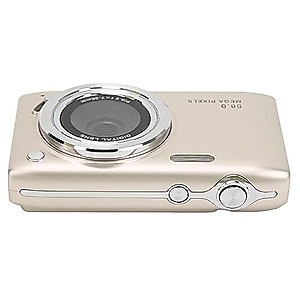 Digital Camera, Multi Function 58M 4K Timed Photography Digital Video Camera 2.88 Inch Screen 16X for Daily Life (Gold)