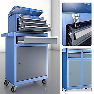 AIRAJ Tool Chest,Detachable Tool Chest with Wheels,Rolling Tool Chest for Workshops and Homes,High Capacity Tool Cabinet with Drawers,Professional Tool Box Organizer