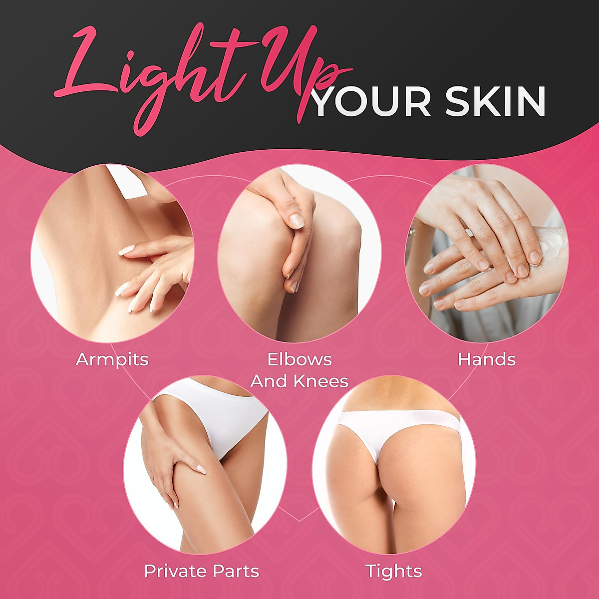 Pretty Privates Intimate Skin Cream Intimate and Sensitive Areas - Natural Dark Spot Corrector for Private Parts, Underarm, Elbow, Knees - Kojic Acid + Niacinamide + Arbutin (2oz)