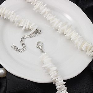2/3 Pcs Puka Shell Necklace for Men Surfer Necklace Mens Beaded Necklaces Outer Banks White Necklace for Women Colorful Summer Seashell Choker Black Beach Necklaces set Coconut Shell Hawaiian