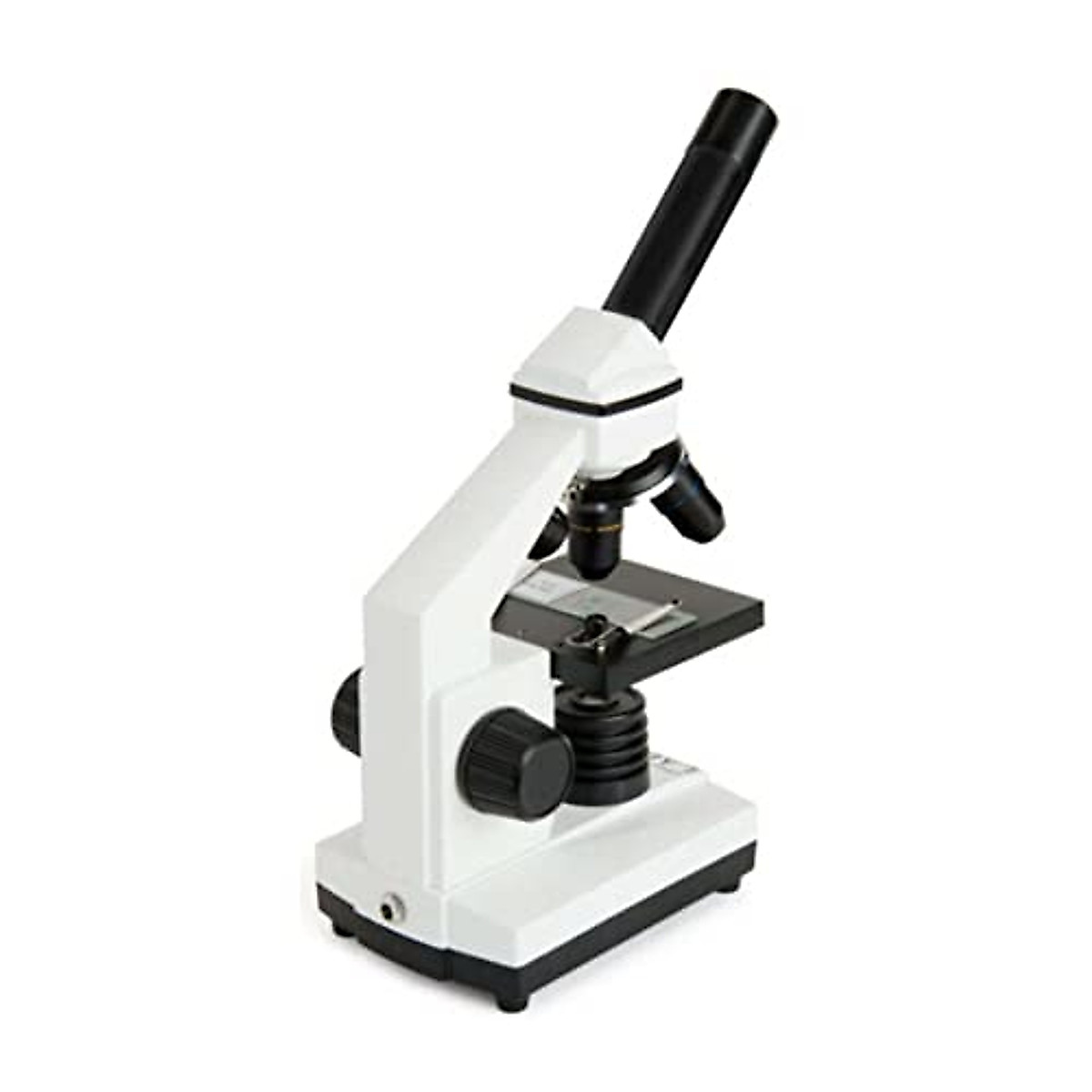 Celestron – Celestron Labs – Monocular Head Compound Microscope – 40-400x Magnification – Adjustable Mechanical Stage – Includes 10 Prepared Slides