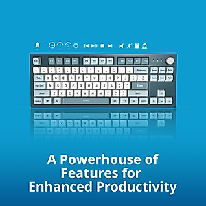 Montech MKey TKL Mechanical Gaming Keyboard: Customizable RGB LED, Premium MDA Profile PBT Keycap, Hot-Swappable Gateron G Yellow Pro 2.0 Pre-lubed Switches, Osaka Castle Theme, Freedom (MK87FY)