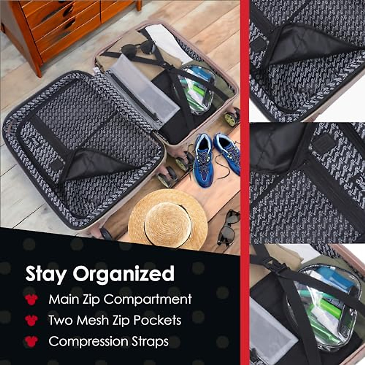 FUL Carry-On 21-Inch, Rose Gold, Carry-On 21-Inch