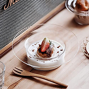 UPKOCH Glass Trifle Bowl 2Pcs Glass Salad Bowl Clear Glass Yogurt Bowl Crystal Dessert Bowl Oatmeal Storage Bowl Appetizer Bowl Plate for Candy Fruit Snacks 100ml+280ml Appetizer Cups