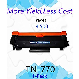 EASYPRINT (Single Black Pack) Compatible TN-770 TN770 Toner Cartridge Used for Brother HL-L2370DW HL-L2370DW XL MFC-L2750DW MFC-L2750DWXL Printers