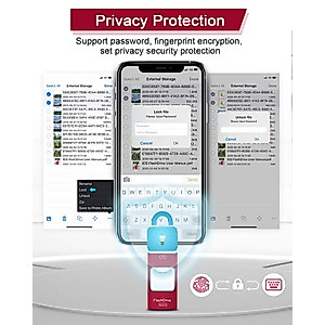 Sunany Flash Drive 128GB, USB Memory Stick External Storage Thumb Drive Compatible for Phone, Pad, Android, PC and More Devices (Red)