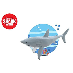Shark Week Discovery Deep Ocean Explorer Big Toy Playset for Kids, Toy Boat Action Figure Scuba Diver Deep Sea Diver, Great White Shark, Hammerhead, Hand Painted, Eco Friendly, Officially Licensed