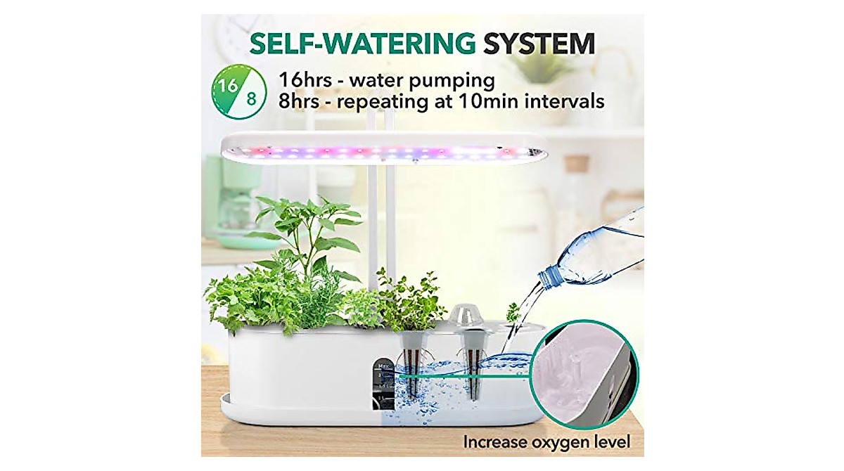DR GOODROW Hydroponics Growing System - 10 Pods Indoor Herb Garden with ...