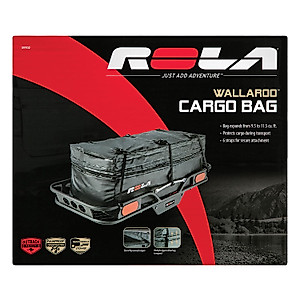 ROLA 59102 Wallaroo Cargo Bag, Rainproof, Expandable Hitch Tray Carrier,Black