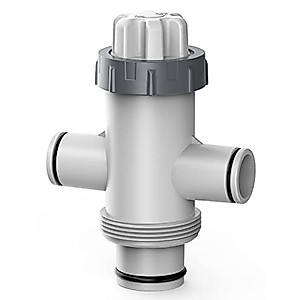 SUMMERBUDDY Split Swimming Pool Hose Plunger Valve, 2 in 1 Hose Plunger Valve Swimming Pool Part for Filter Circulation System