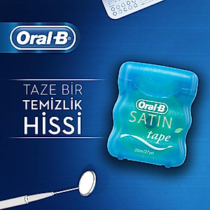 Oral-B Satin Tape Dental Floss, Mint Flavor