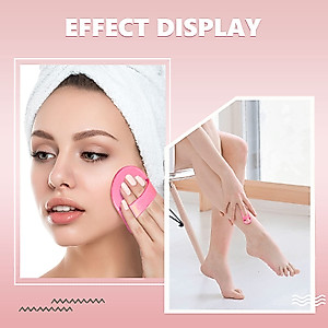 102 Pieces Hair Removal Pad Sets Smooth Away Hair Removal Kit, 2 Sizes Smooth Legs Skin Pad and 100 Pieces Exfoliation Fine Sandpaper, Lip Facial Hair Removal Pad for Women Girls (Black Sandpaper)