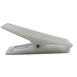 NAHANCO Giant Fitting Clip for Alterations, White Plastic - 50/Carton, Extra Large
