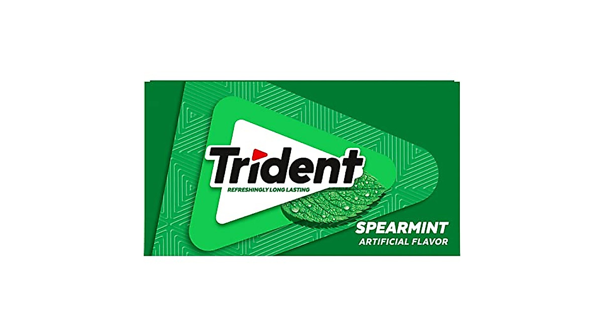 Trident Spearmint Sugar Free Gum - Freshen Breath on the Go