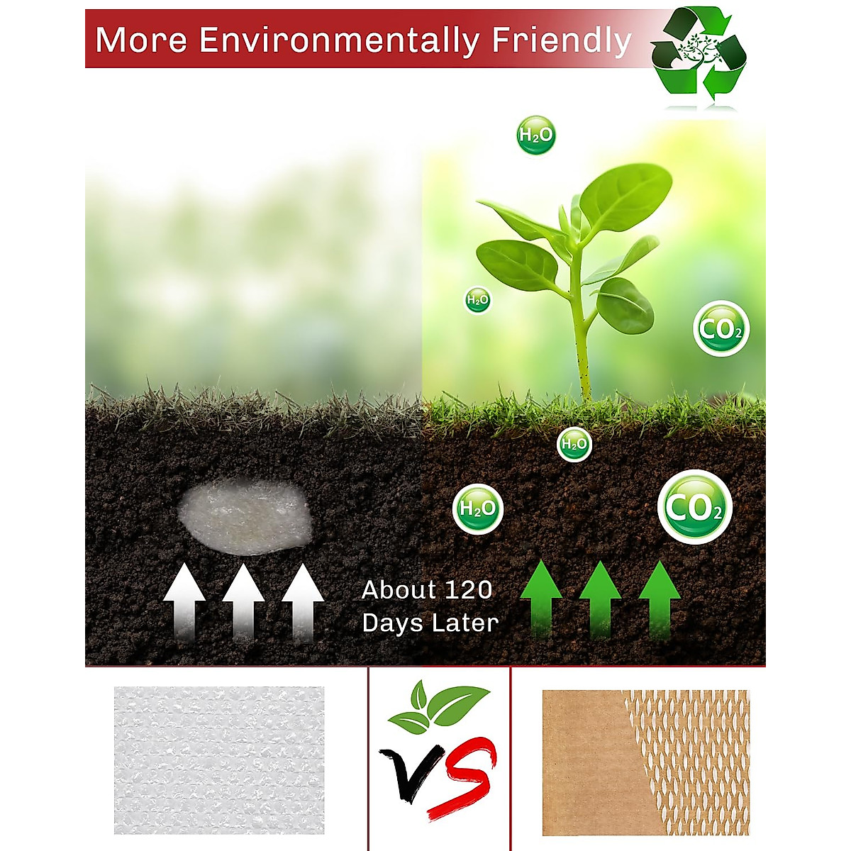 Honeycomb Packing Paper Wrap 15” x 158’, Brown Recycled Moving Supplies Eco-Friendly Bubble Paper Packing Wrapping for Fragile Items, Glassware, Ceramics, Electronics and Decorations Packaged Bouquet