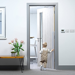 Cardea Child Safety Door Finger Pinch Guard Hinge Protector for The Front of The Door – Clear (2 Pack)