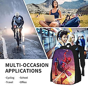 Youth 17inch Backpack Cartoon Large Capacity Casual Daypack Travel Bag Laptop Backpack Bookbag For Teens with Storage Bag