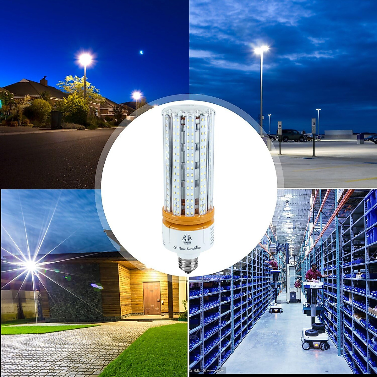 1000W Equivalent LED Corn Light Bulb, 100W Led Corn Bulb 5000K Daylight White,High Bay Lighting 15000 Lumen, E26/E39 Base LED Bulbs, Large Area Lights for Outdoor Indoor Warehouse Garage Offices
