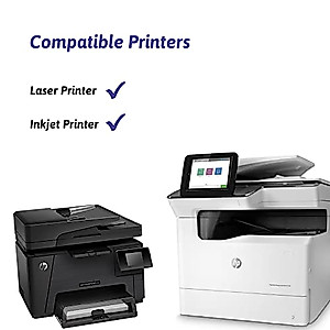 DGBDPACK Printable Vinyl Sticker Paper 8.5"x11" Glossy Sticker Paper 20 Sheets Translucent Waterproof Self-adhesive for Inkjet Printer