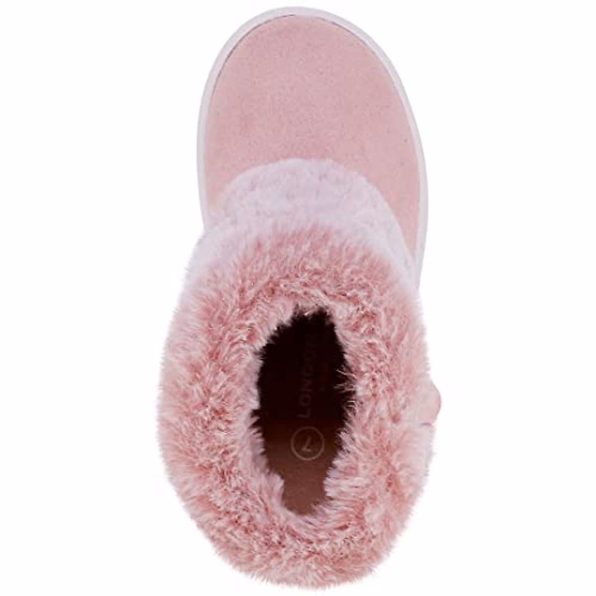 LONDON FOG Girls Toddler Bell Yard Fashion Boot Fur Lined Warm Winter Boots rose 9