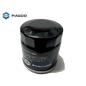 82635R Vespa OEM Oil Filter for Modern Vespa Scooters | OEM# 483727 AP8580128 82635R (ET4 150 Leader 1998-2005), black